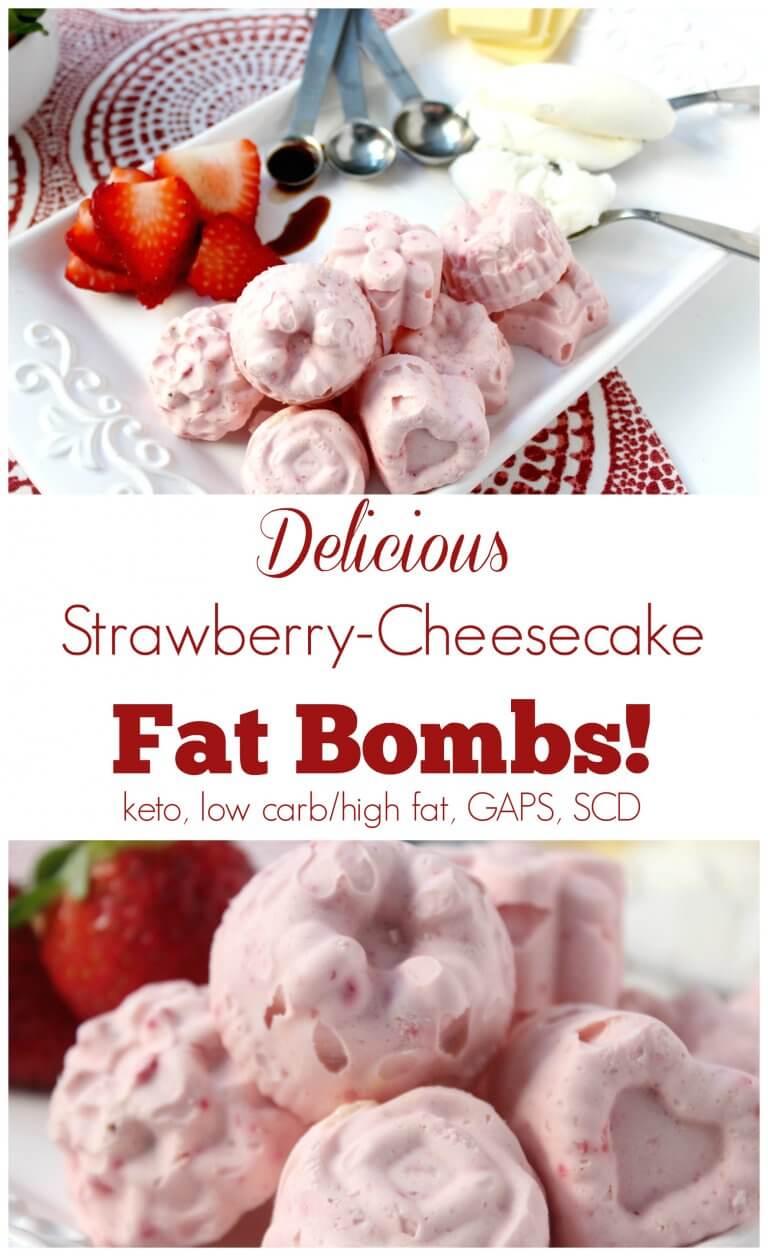 Strawberry Cheesecake Probiotic Fat Bombs (Low carb, keto, GAPS) ⋆ ...